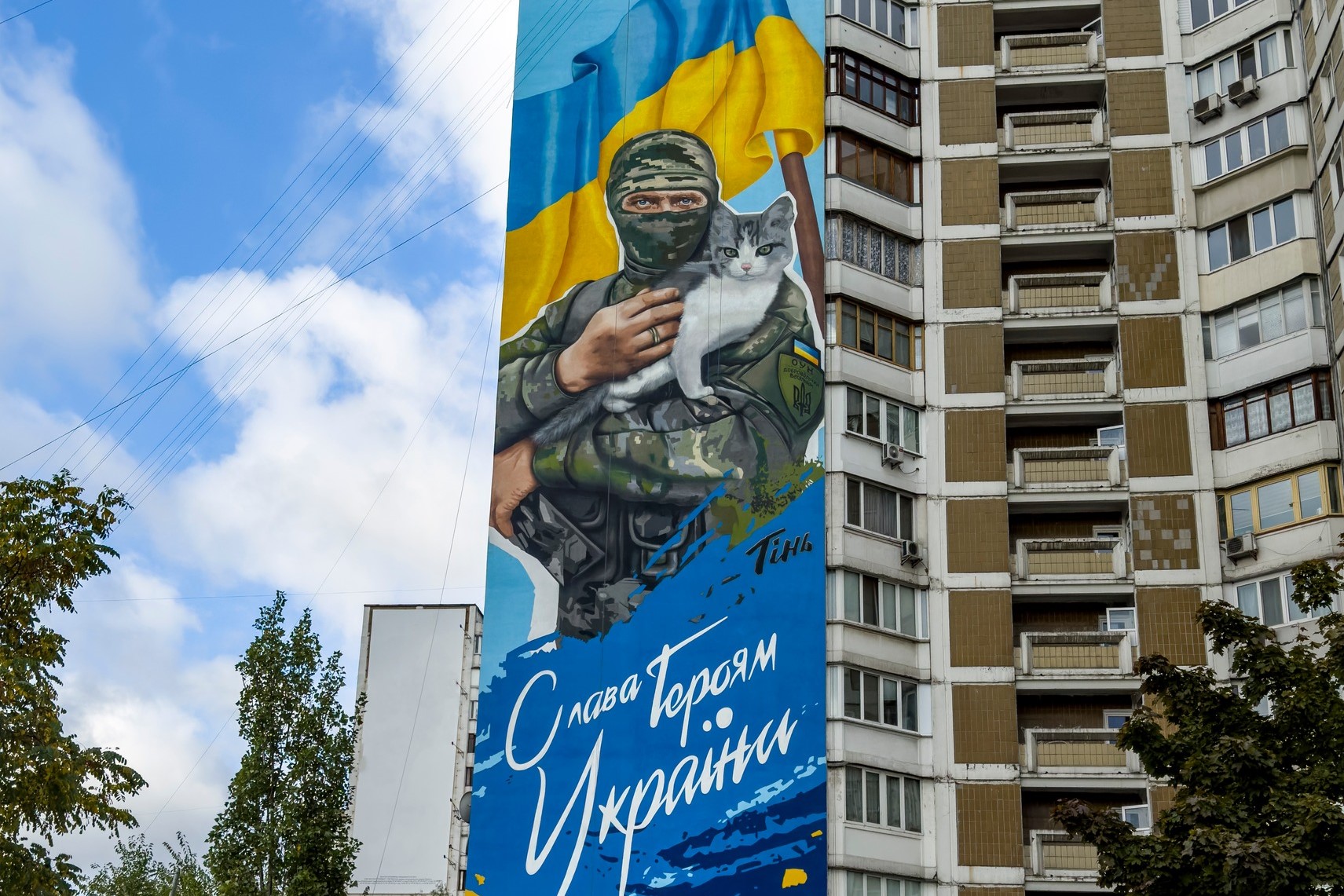 У Києві зявився мурал присвячений добровольцям
